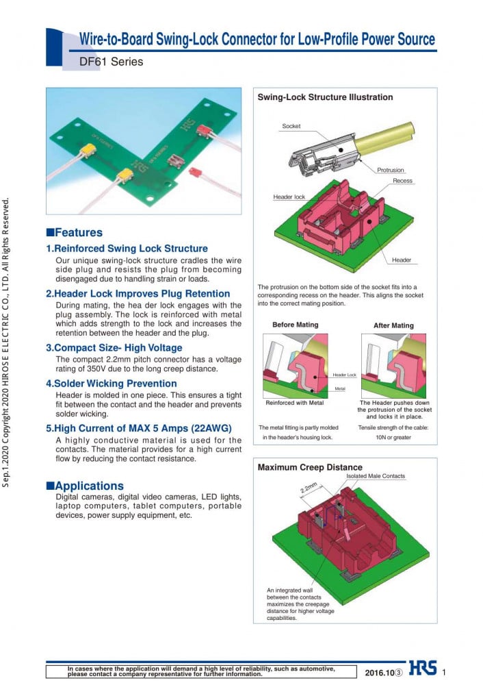 HRS DF61 documentation page 1