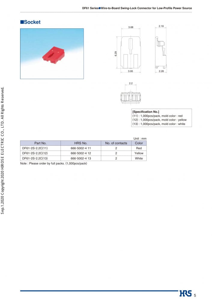 HRS DF61 documentation page 5