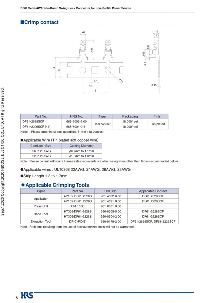 HRS DF61 documentation page 6
