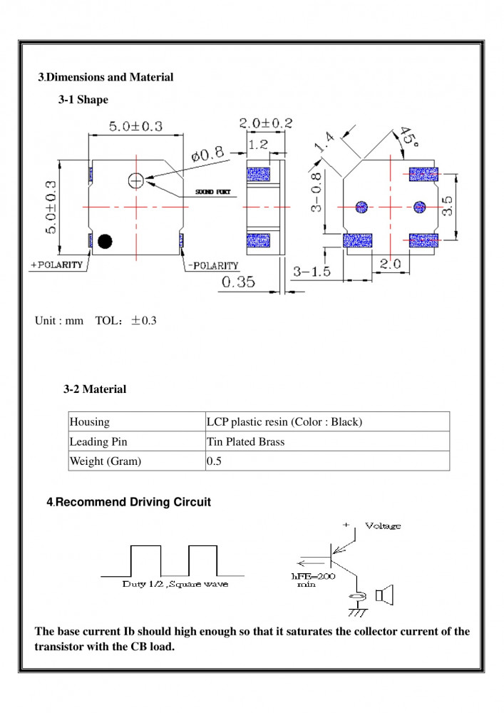 HYG-5020A specification page 3