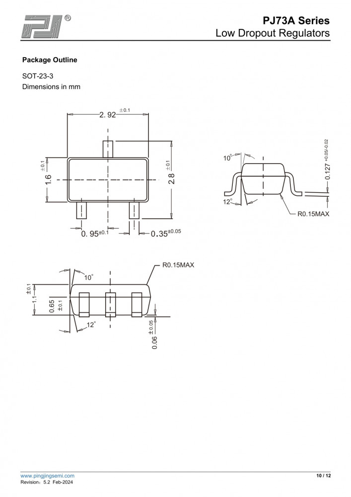 PJ73AL30SE datasheet page 10