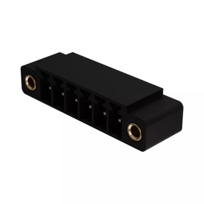 3.50mm Pitch Eurostyle Right-Angle PCB Header, with Threaded Retention Inserts, 6 Circuits for sale