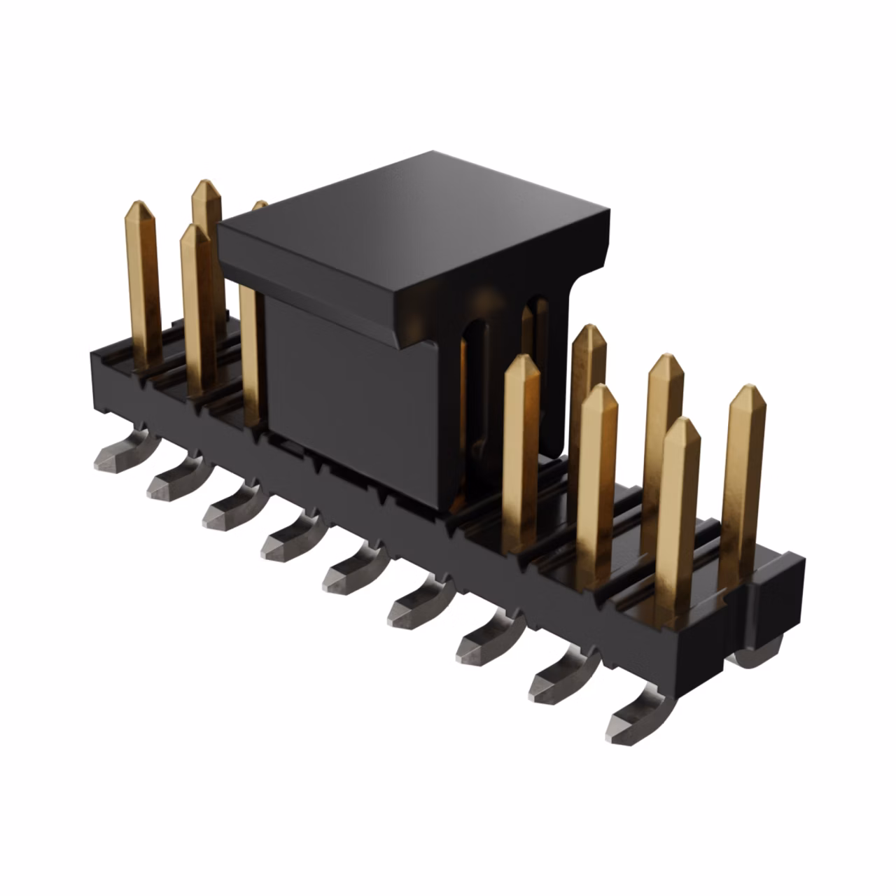 Milli-Grid Header, Vertical, Surface Mount, 18 Circuits, 0.76µm Gold (Au) Plating, Mating Pin Length 3.80mm, with Cap, Tape and Reel, Lead-Free for sale