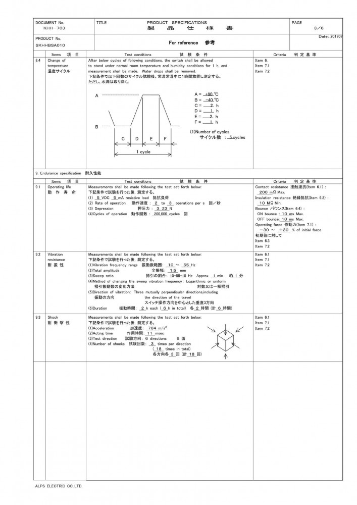 SKHHBSA010 specification page 3