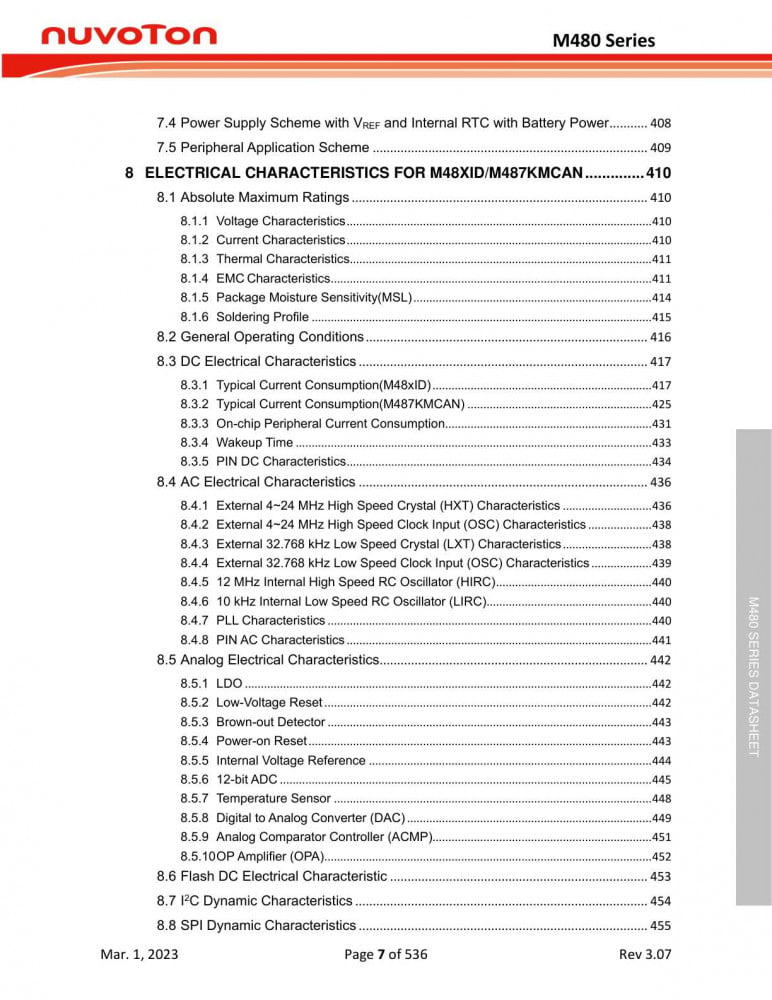 M480 datasheet page 7
