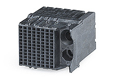 Impact 100 Ohm 3 Pair Right-Angle Male Header, Left Guided, Open Endwall, 8 Columns, 72 Circuits, Pin Length 5.50mm, Plated Through Hole Dimension 0.39mm, Lead Free