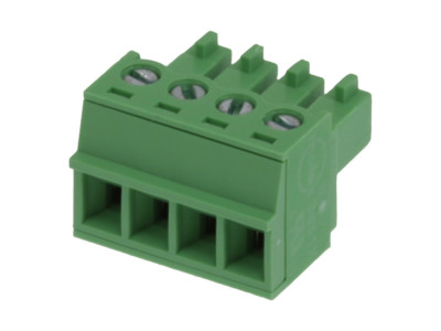 3.81mm Pitch Eurostyle Horizontal Plug, Green Housing, 6 Circuits