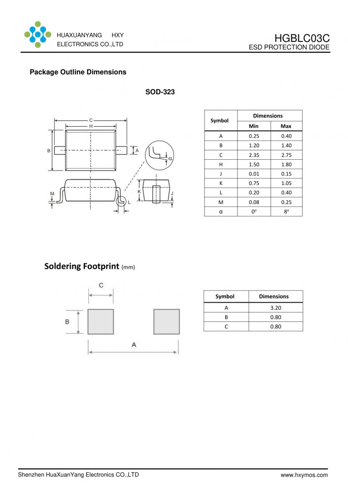 HGBLC03C technical document page 3