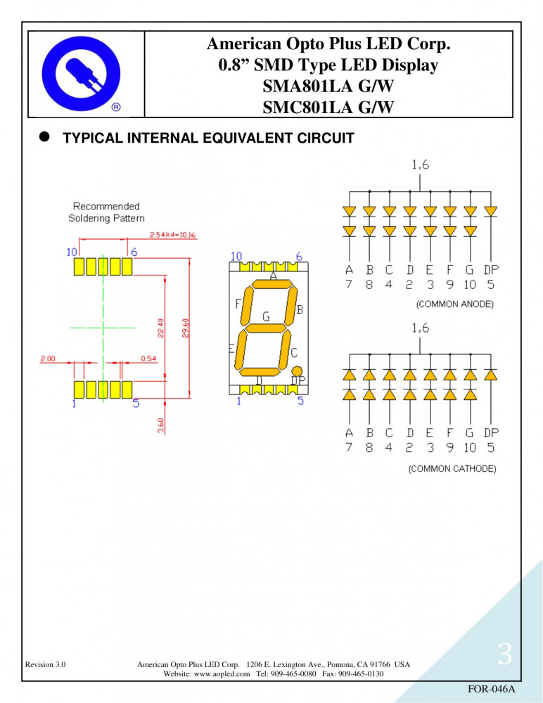SMA801LA datasheet page 3