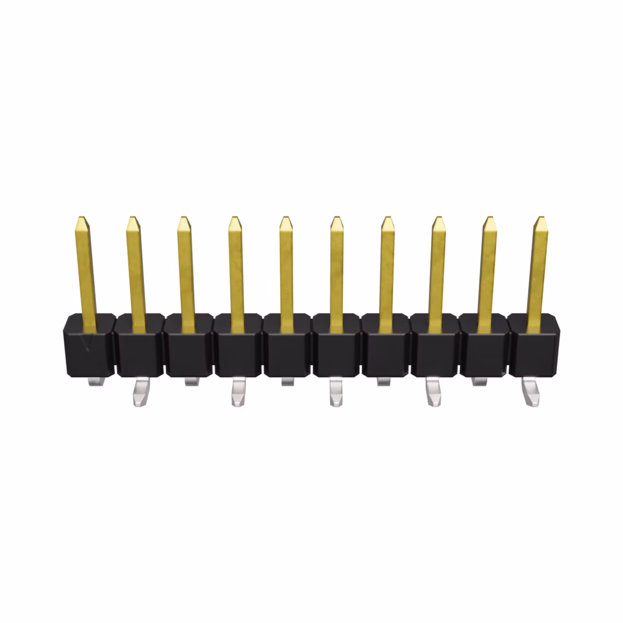 C-Grid / SL Header, Surface Mount, Breakaway, Vertical, 10 Circuits, 0.38µm Gold (Au) Plating, Tube Packaging without Cap, Lead-Free for sale
