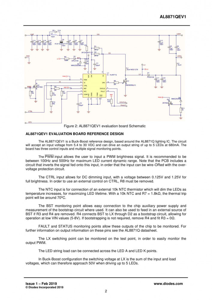 AL8871QEV1 technical document page 2