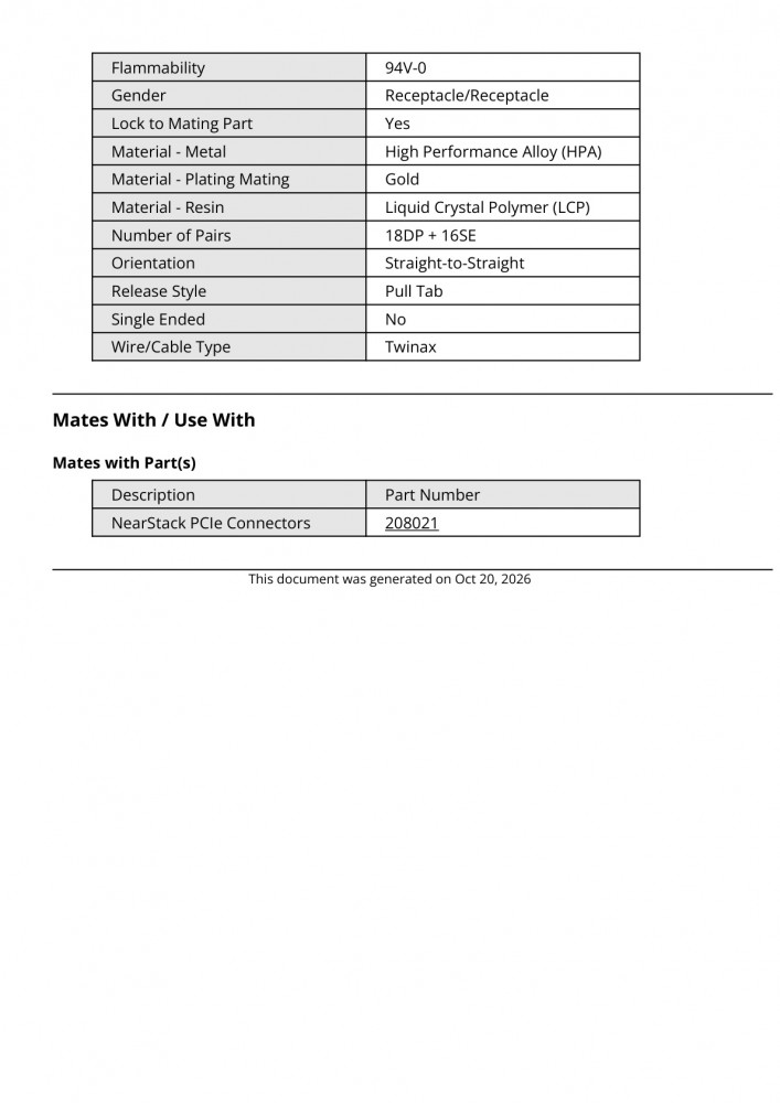 MOLEX 2202541800 technical document image, page 3