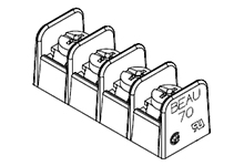 8.26mm Pitch Beau PCB Terminal Strip, without Mounting Ends, 26 Circuits, with Screw Clamp Washer