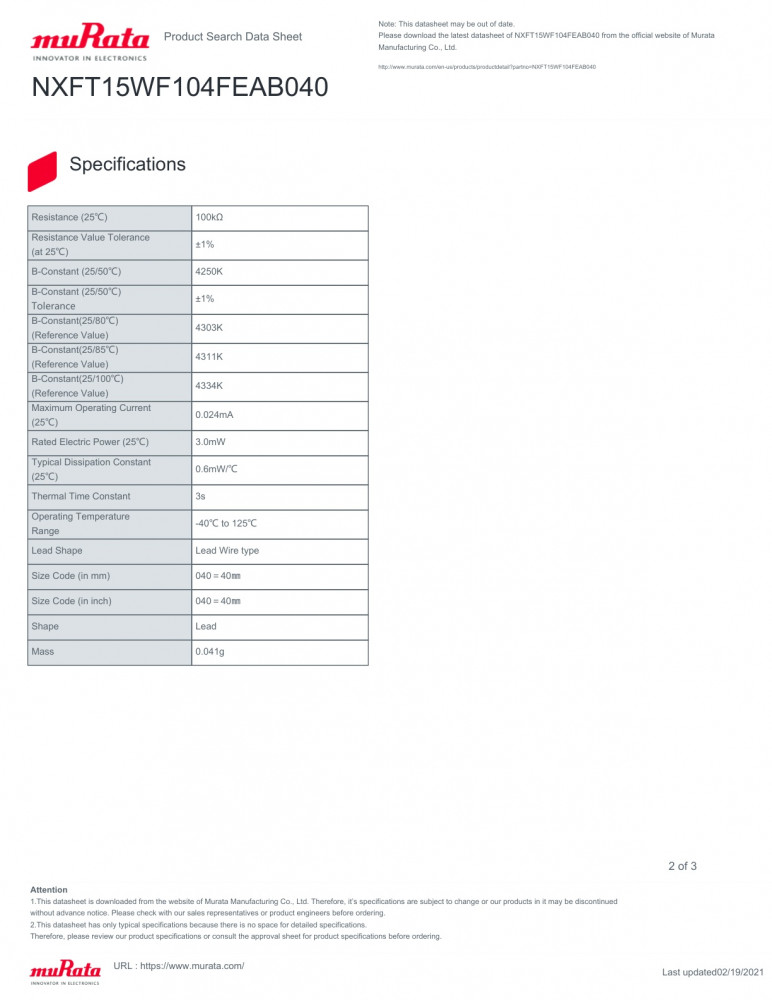 NXFT15WF104FEAB040 product document page 2