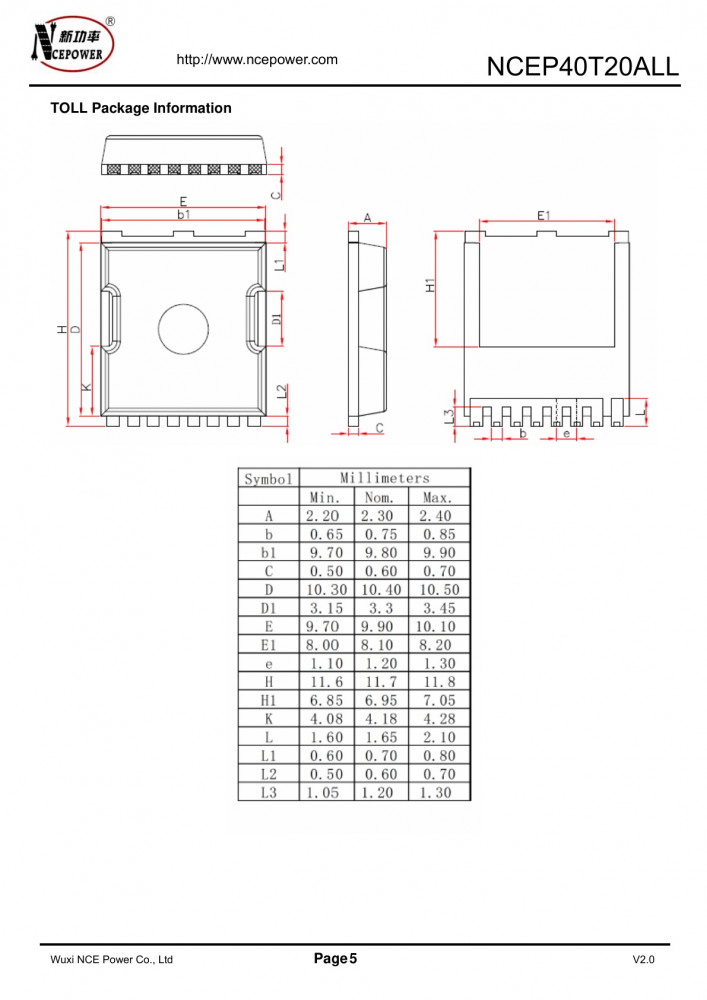 NCEP40T20ALL datasheet page 5