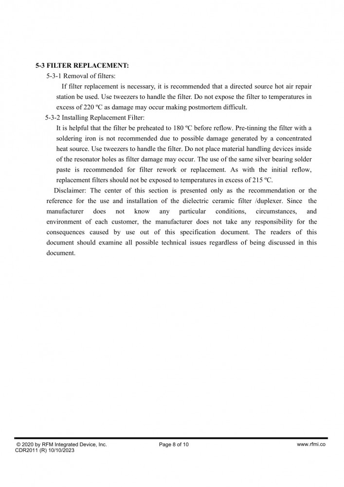 CDR2011 technical document page 8
