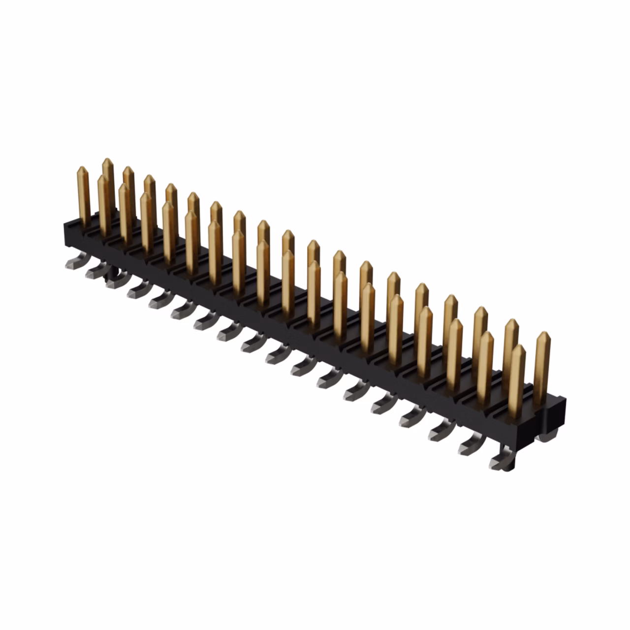 Milli-Grid Header, Vertical, Surface Mount, 36 Circuits, 0.76µm Gold (Au) Plating, Mating Pin Length 3.80mm, with Pegs, Tube, Lead-Free for sale