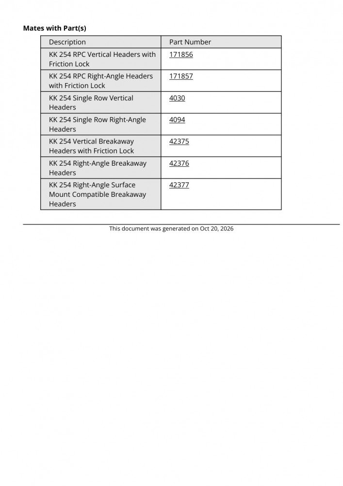 MOLEX 22172067 technical document preview, page 4