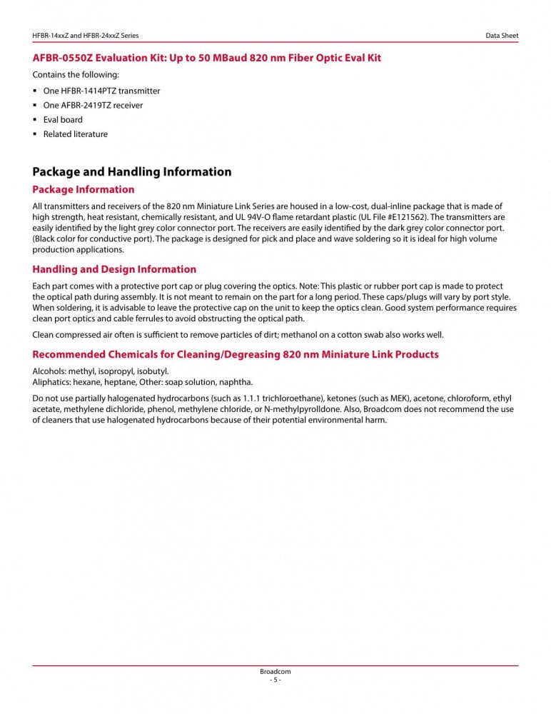 HFBR-24E2Z datasheet page 5