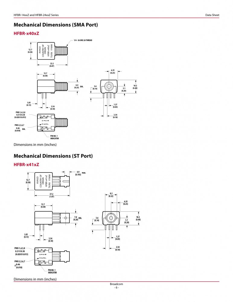 HFBR-24E2Z datasheet page 6