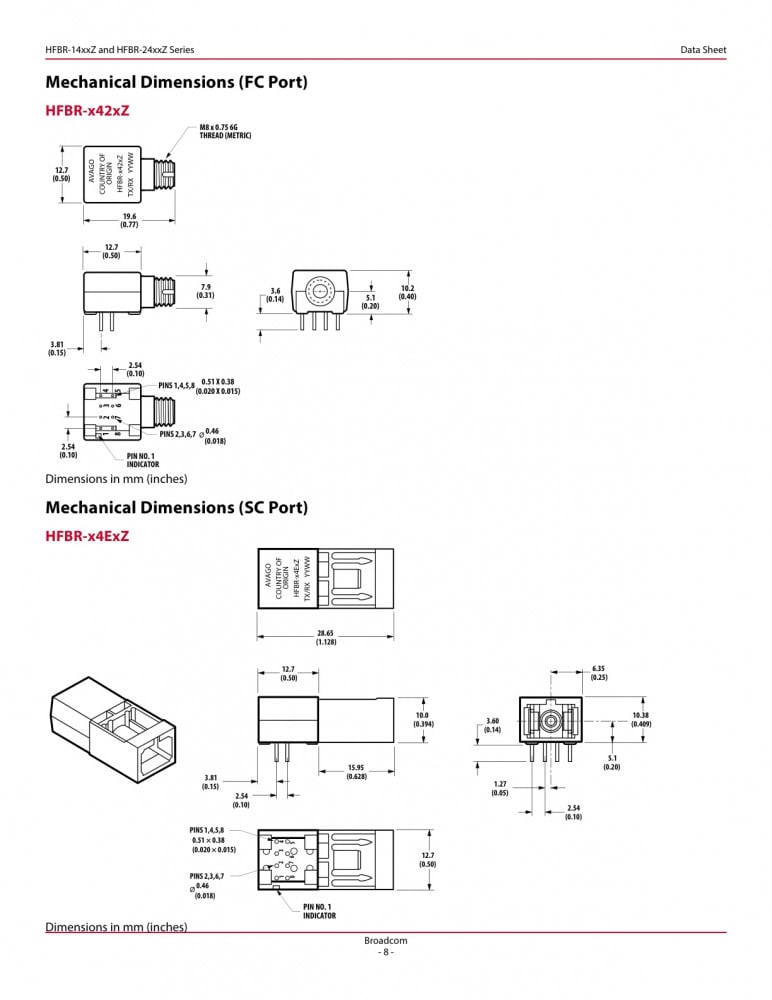 HFBR-24E2Z datasheet page 8