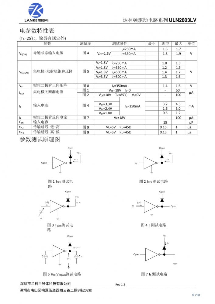 ULN2803LV datasheet page 5