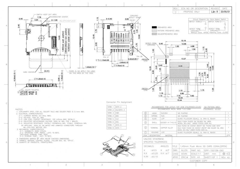 Megastar ZX-TF-481.4J technical drawing page 1