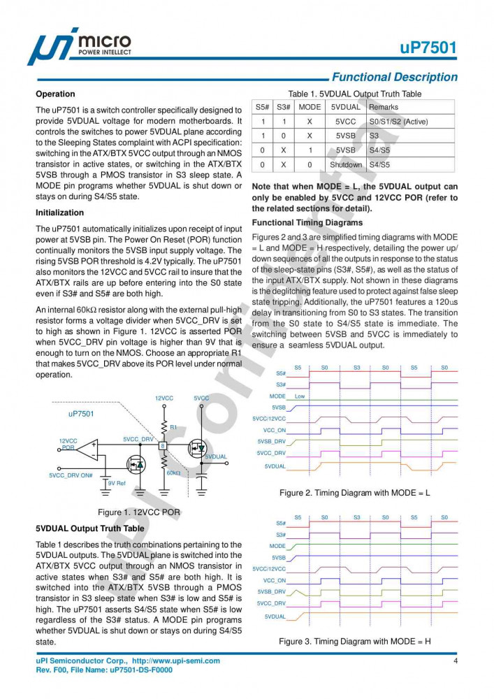 UP7501M8 datasheet page 4