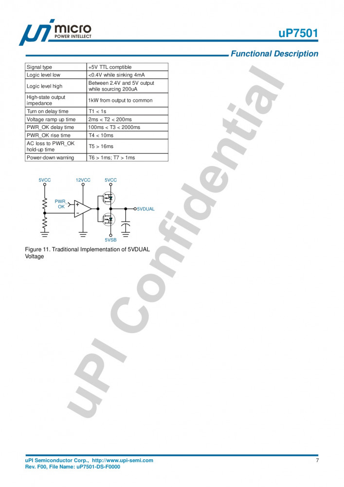 UP7501M8 datasheet page 7