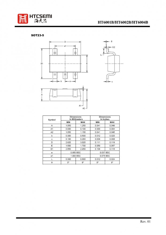 HT6002BRZ datasheet page 4