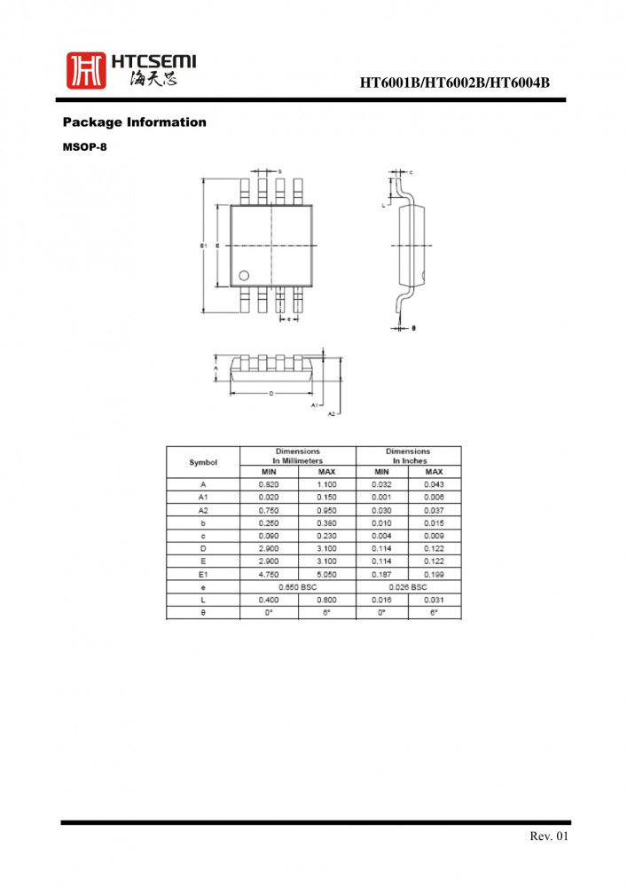 HT6002BRZ datasheet page 5