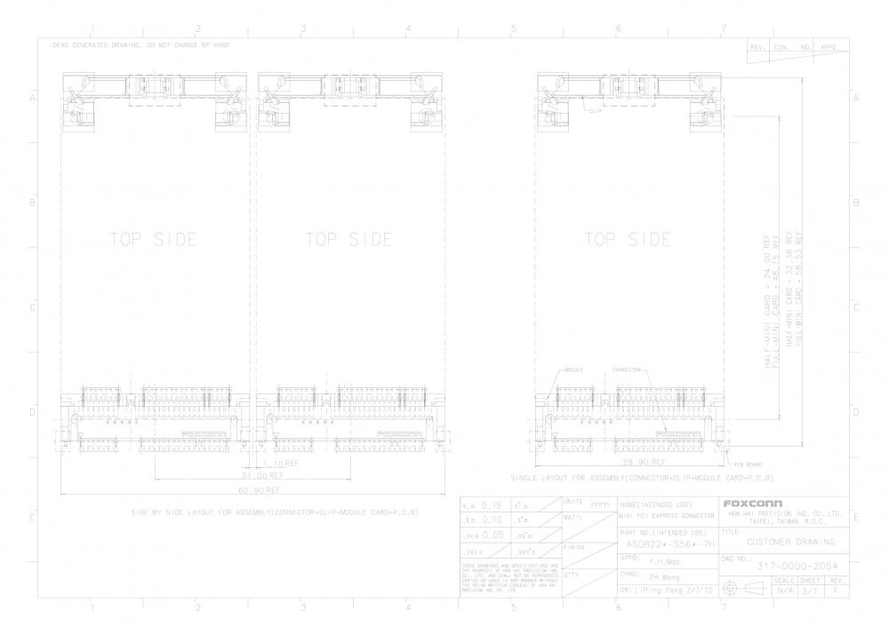 FOXCONN AS0B221-S56Q-7H drawing page 3