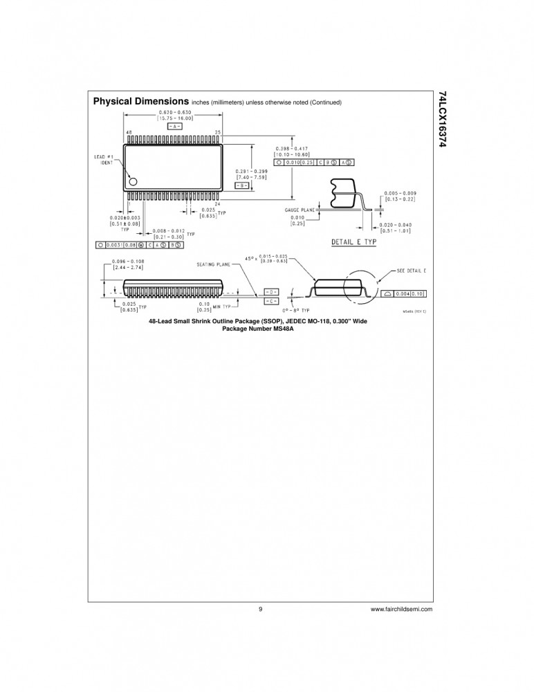 74LCX16374 document page 10