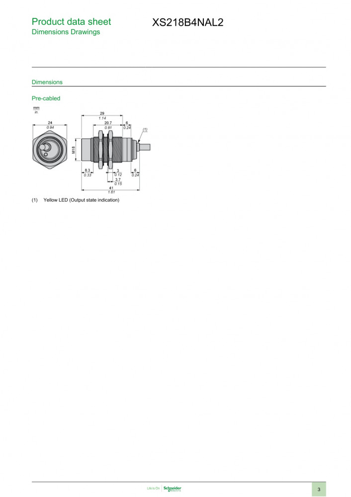 XS218B4NAL2 datasheet page 3
