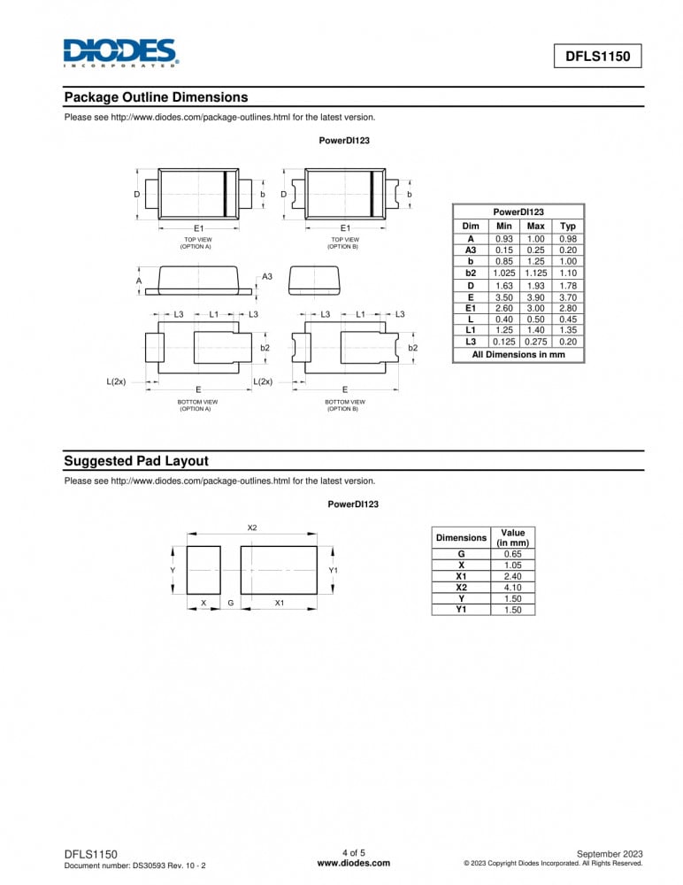 DFLS1150-7 datasheet page 4