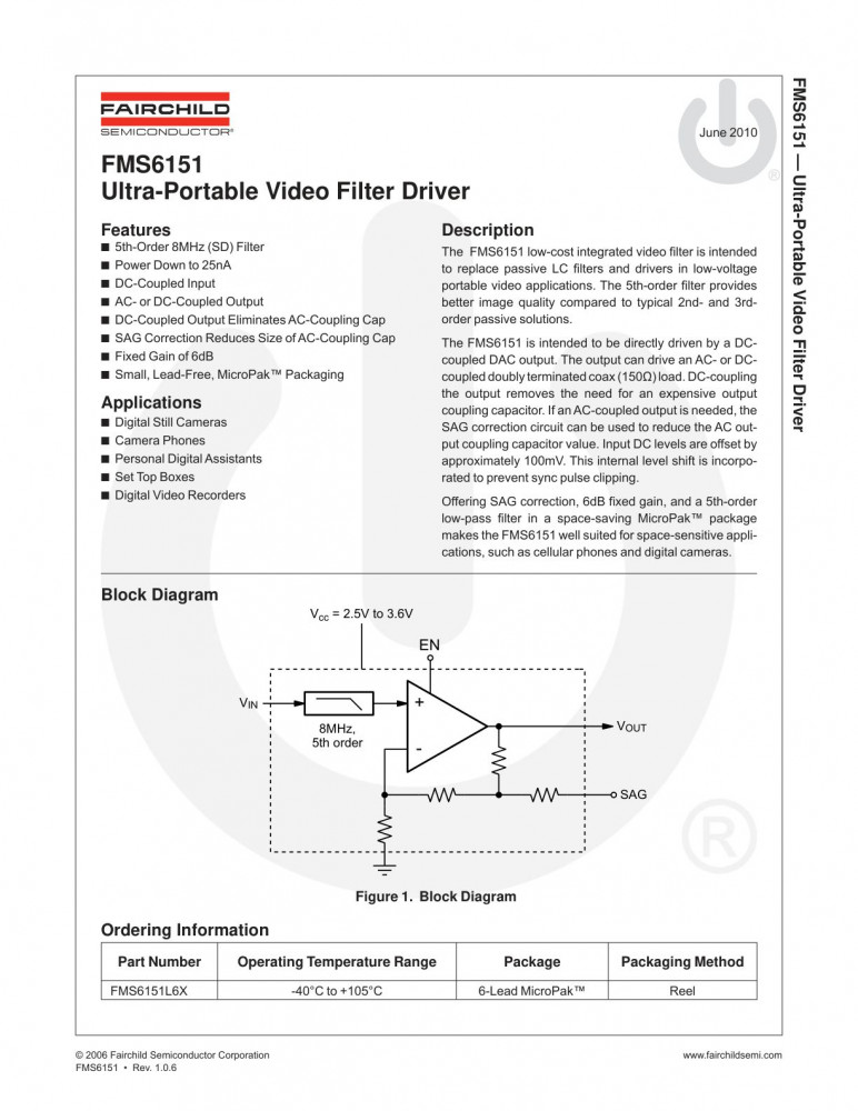 FMS6151 datasheet page 2