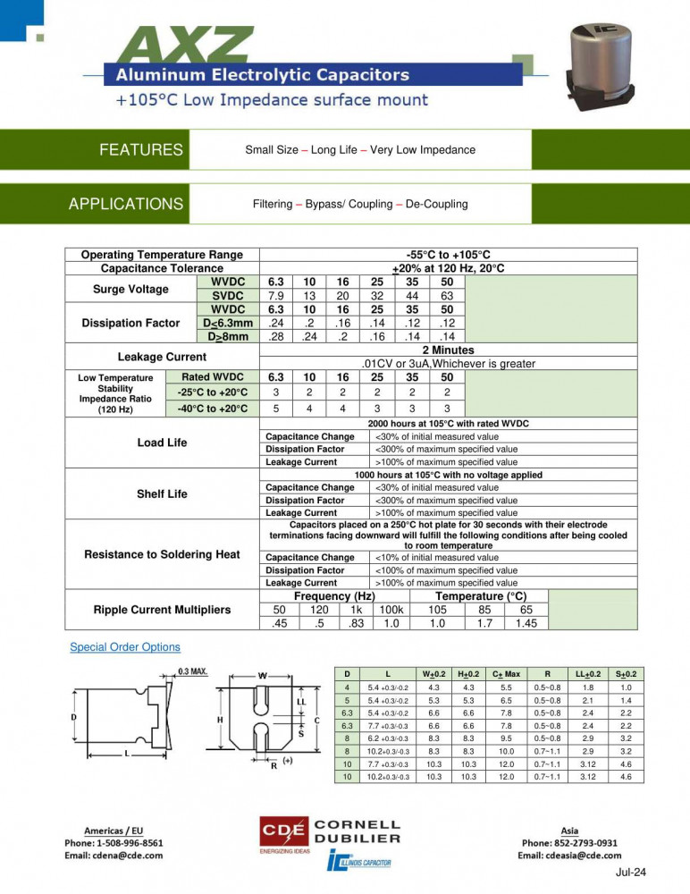 LEA NETWORKS AXZ series document page 1