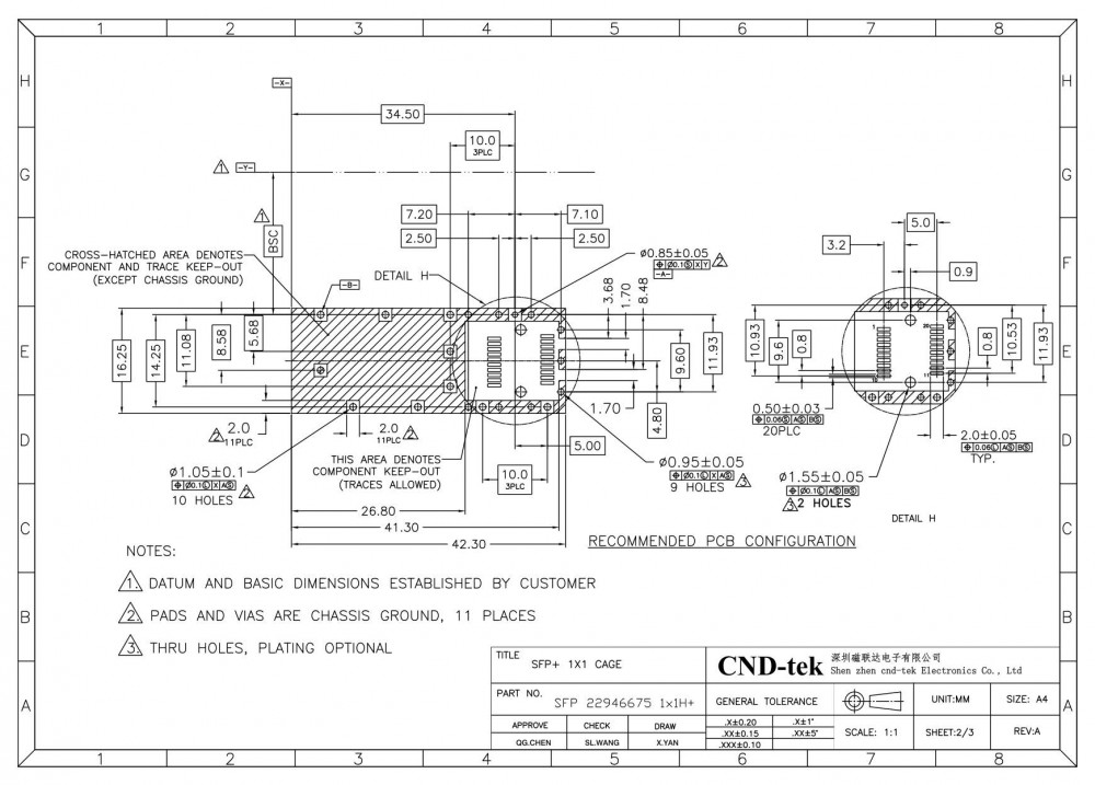 CND-tek SFP 22946675 1X1H+ drawing page 2