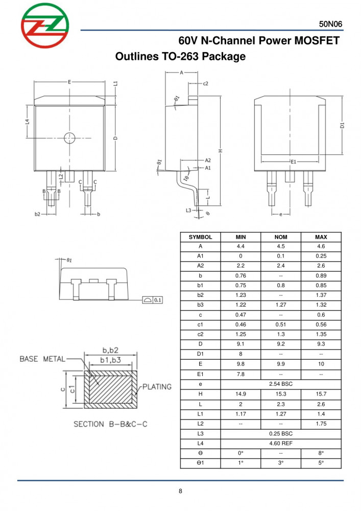 BCD50N06 datasheet page 8