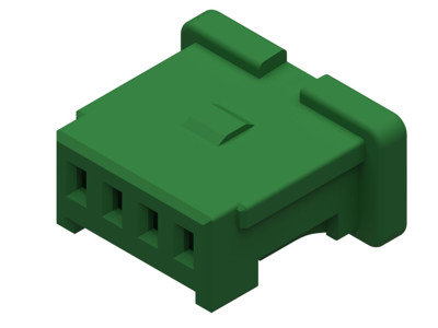1.00mm Pitch, Pico-Clasp Low-Halogen Receptacle Crimp Housing, Single Row, Friction Lock, 2 Circuits, Green for sale
