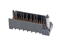 Impact 100 Ohm 2 Pair Vertical Backplane Header, Unguided, Open Endwall,  16 Columns, 96 Circuits, Pin Length 4.50mm, Plated Through Hole Dimension 0.39mm, Lead-Free