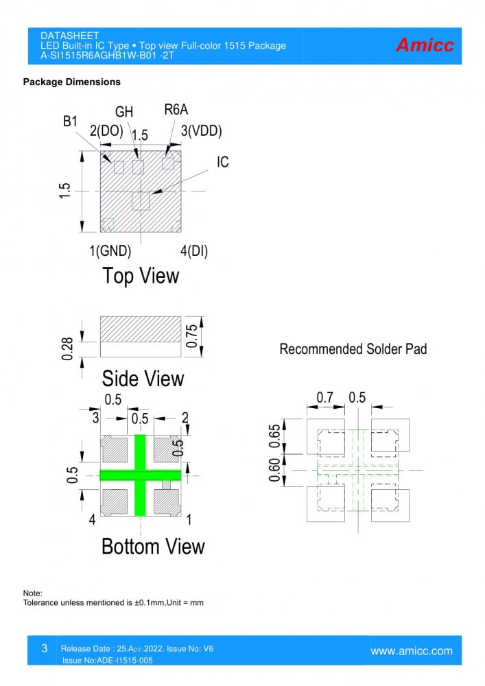 A-SI1515R6AGHB1W-B01-2T datasheet page 3