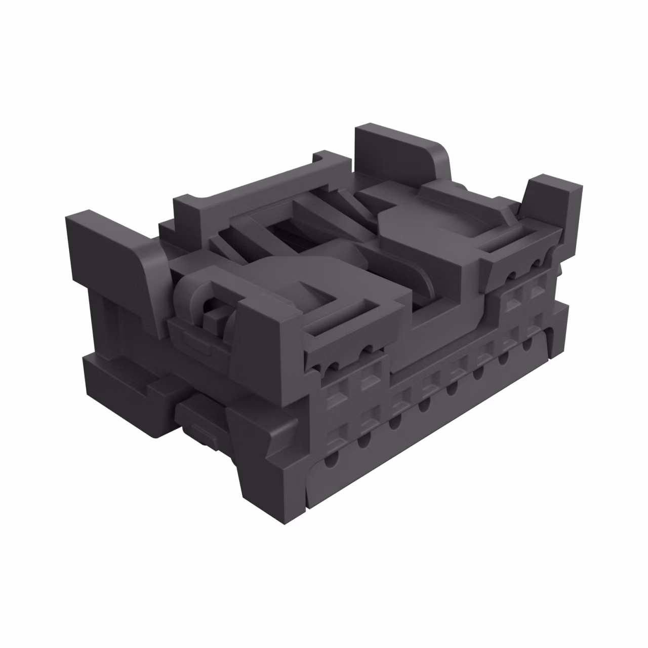 PROPOSED REPLACEMENT: MINI50 GEN II UNSEALED RECEPTACLES (206523 SERIES);  Mini50 Unsealed Receptacle, Dual Row, Bridged, 12 Circuits, Polarization Option B, Gray for sale