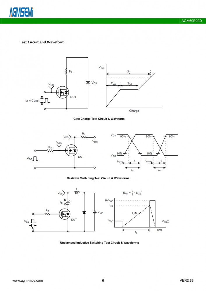 AGM60P20D datasheet page 6