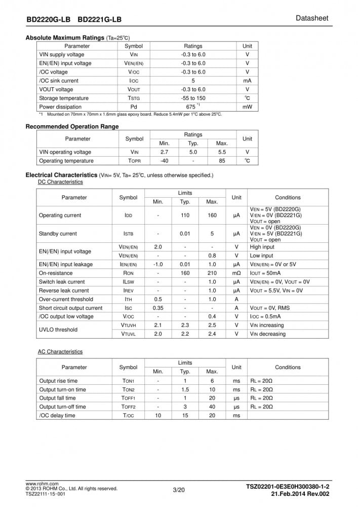 BD2221G-LBTR datasheet page 3