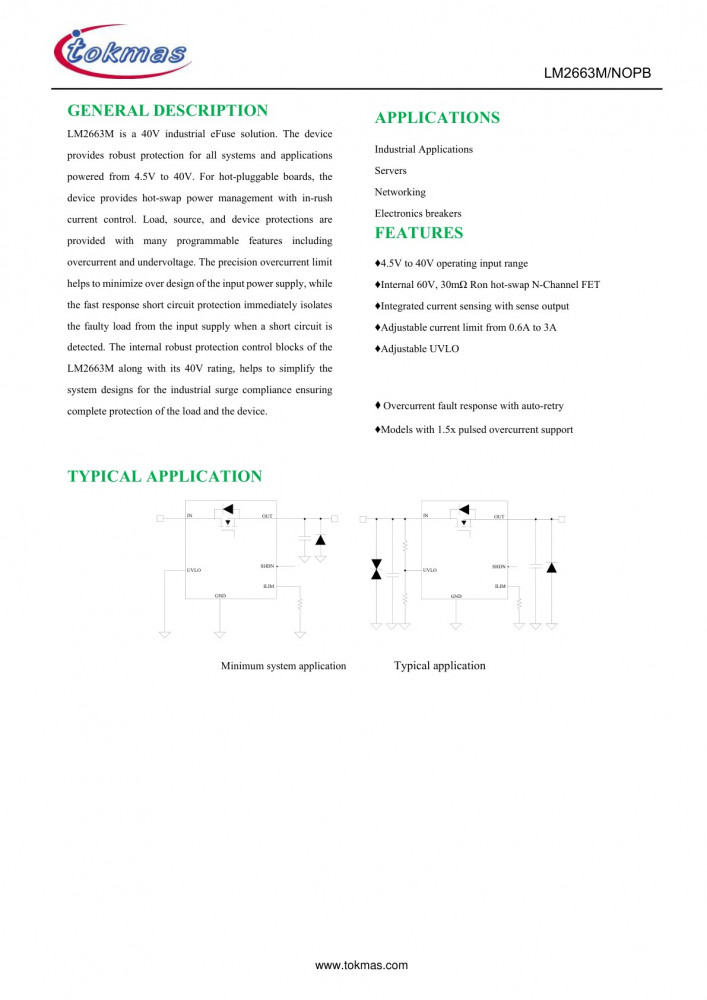 LM2663M datasheet page 1