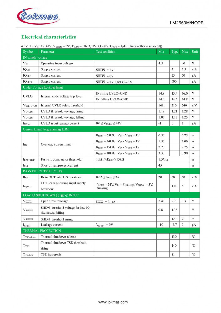 LM2663M datasheet page 4