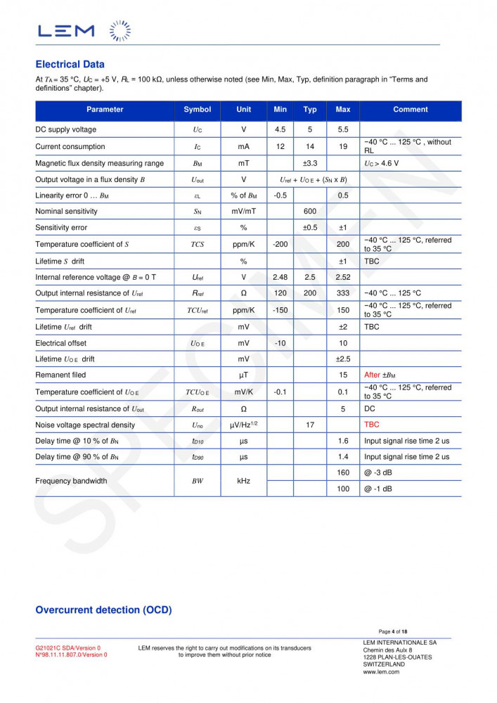 FHS AH 600 datasheet page 4
