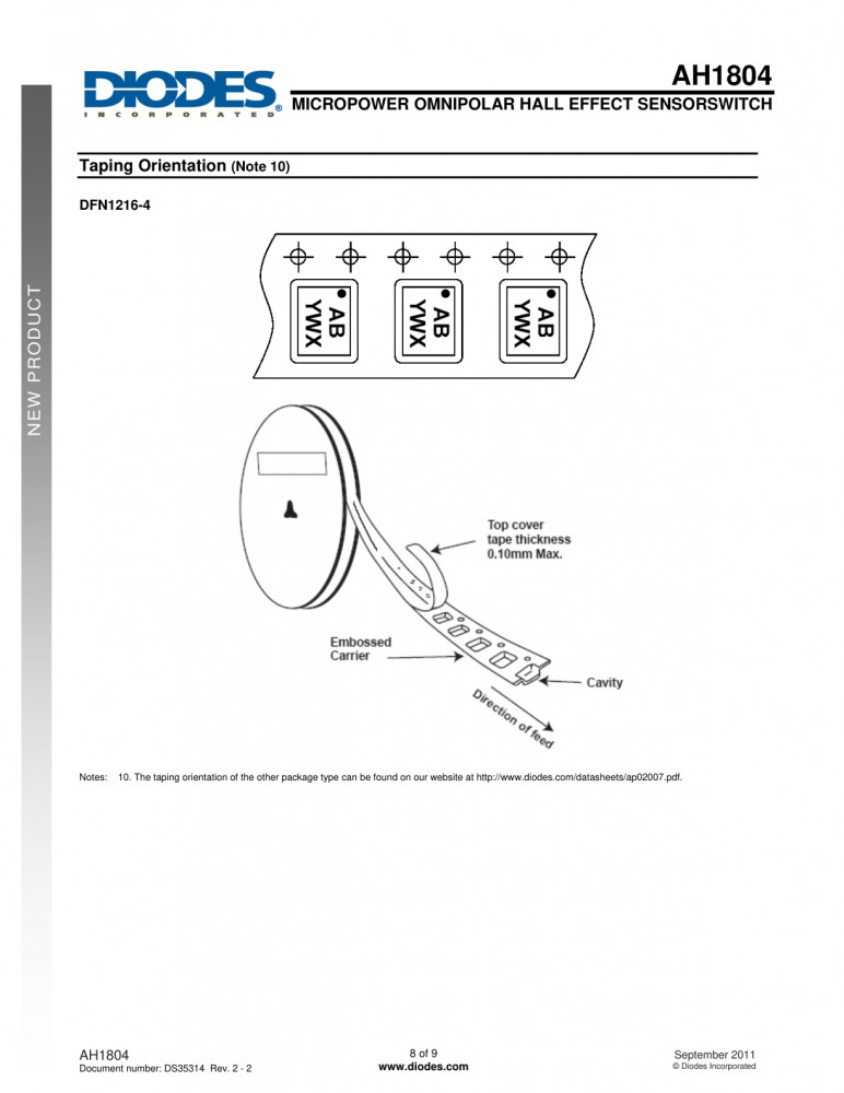 AH1804-W-7 datasheet page 8