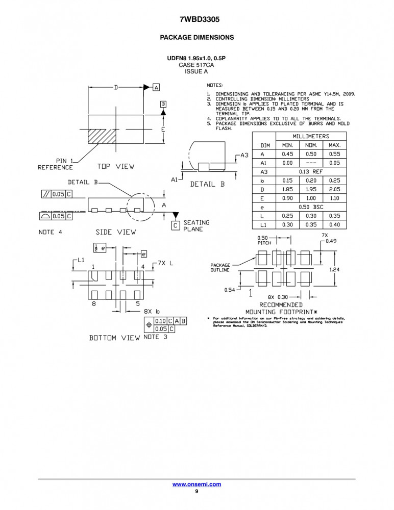 7WBD3305 datasheet page 10